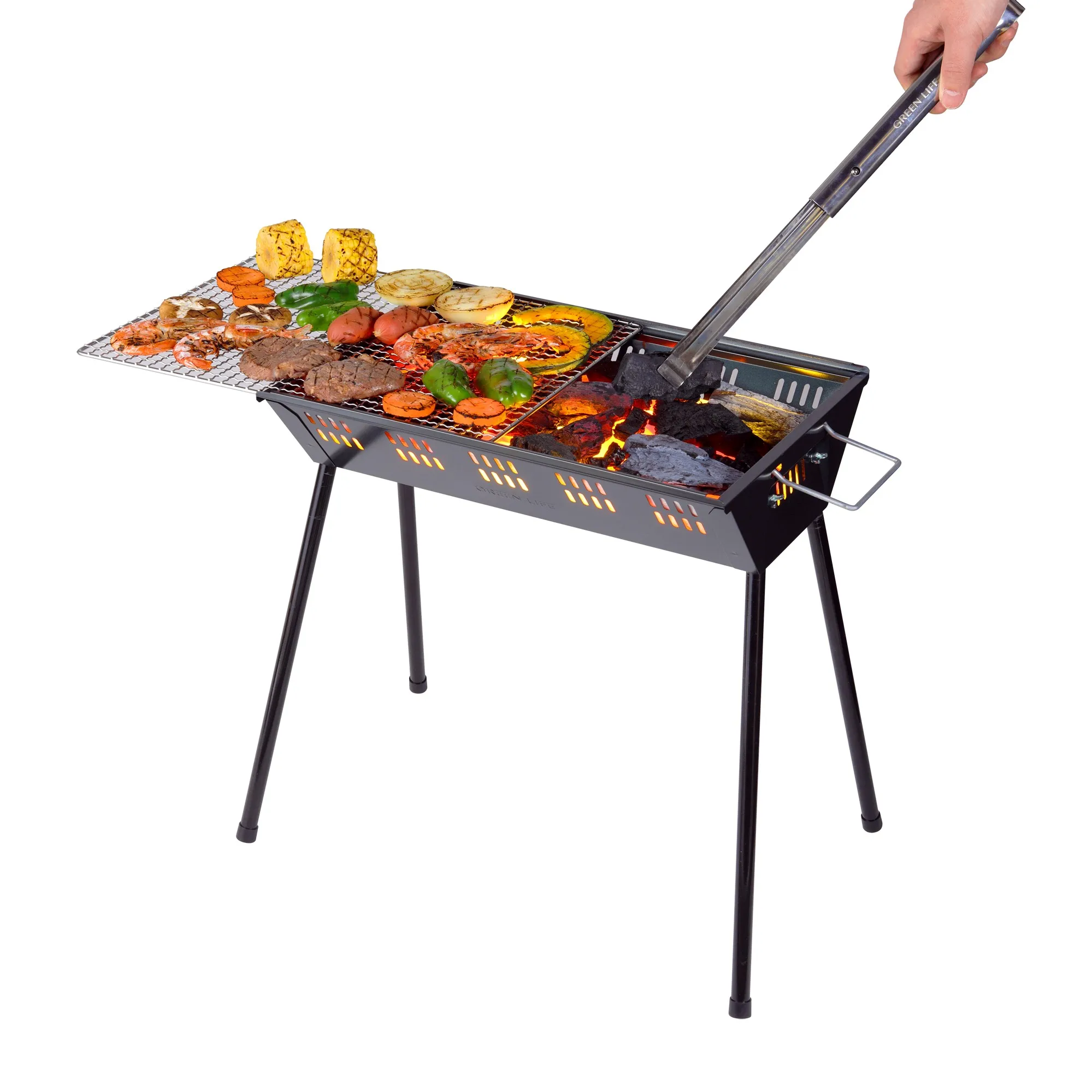 Portable Charcoal Grill for Outdoor Barbecue Easy Assemble Charcoal BBQ ...