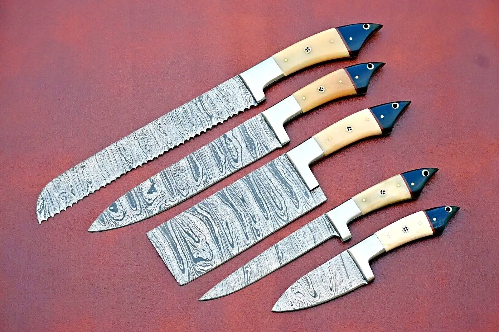 Custom Handmade Knife - Damascus Steel Chef Knife Wholesale
