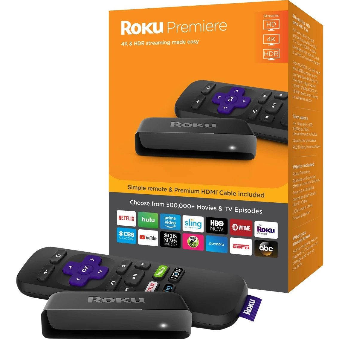 New Stick 4k+ Streaming Device 4k/hdr/ Vision With Roku Voice Remote ...