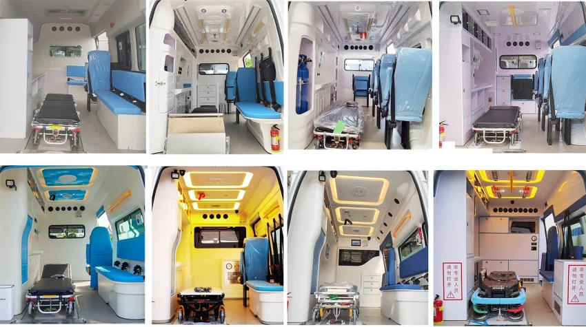 Hot Sale New Diesel Emergency Ambulance Vehicle Medical Van Basic Life ...