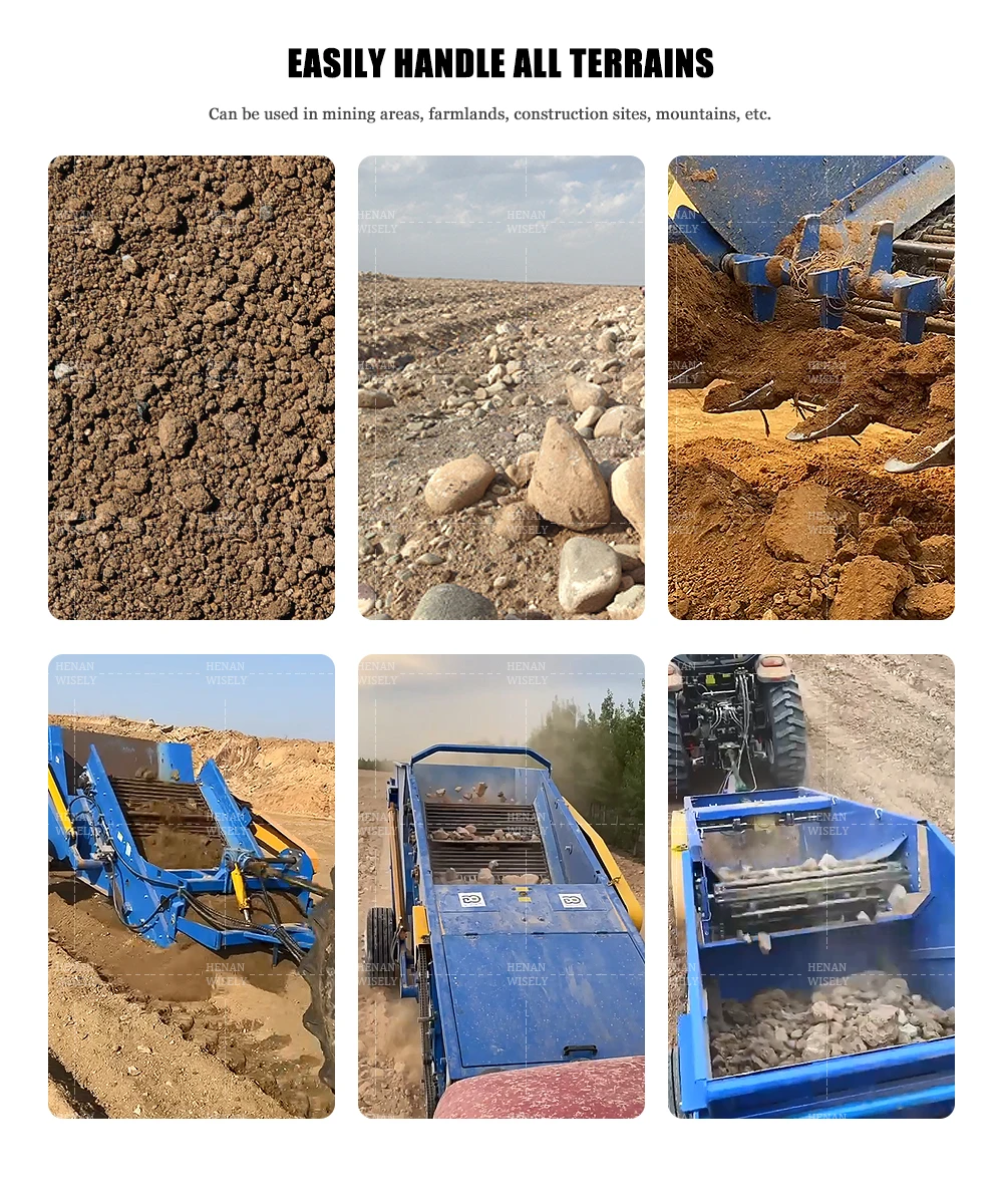 Heavy Duty Rock Removing Picker Stone Picker Stone Collecting Machine ...