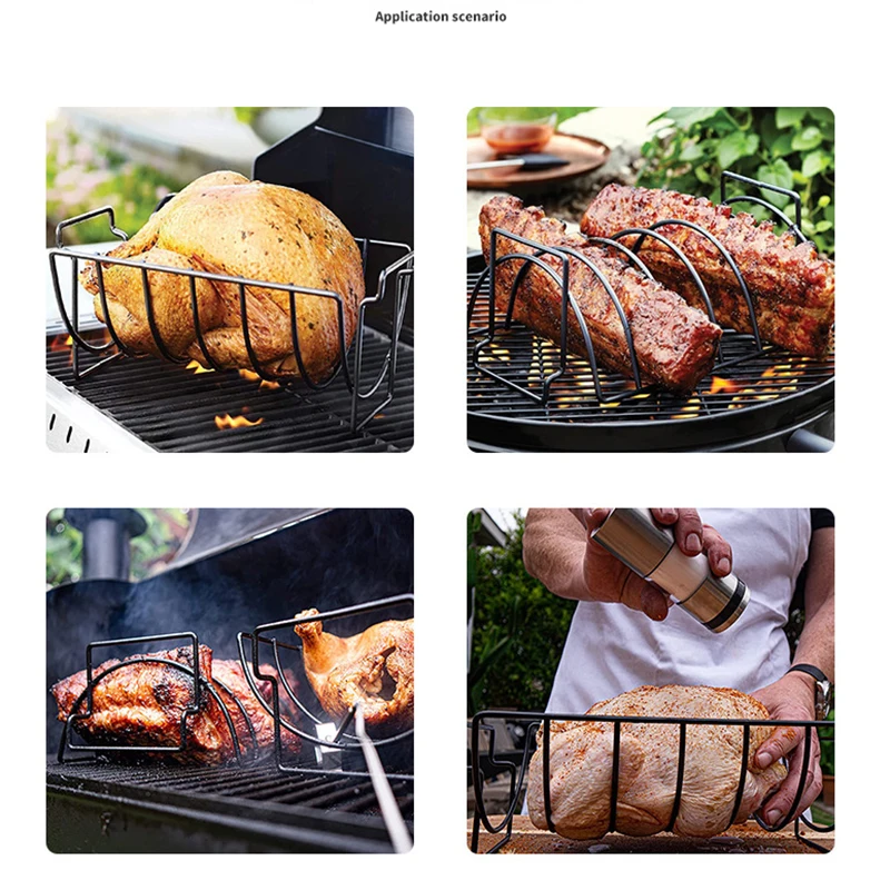 Customizable Rib/ Lamb/ Steak Rack Barbecue Tools Non-stick Coating ...