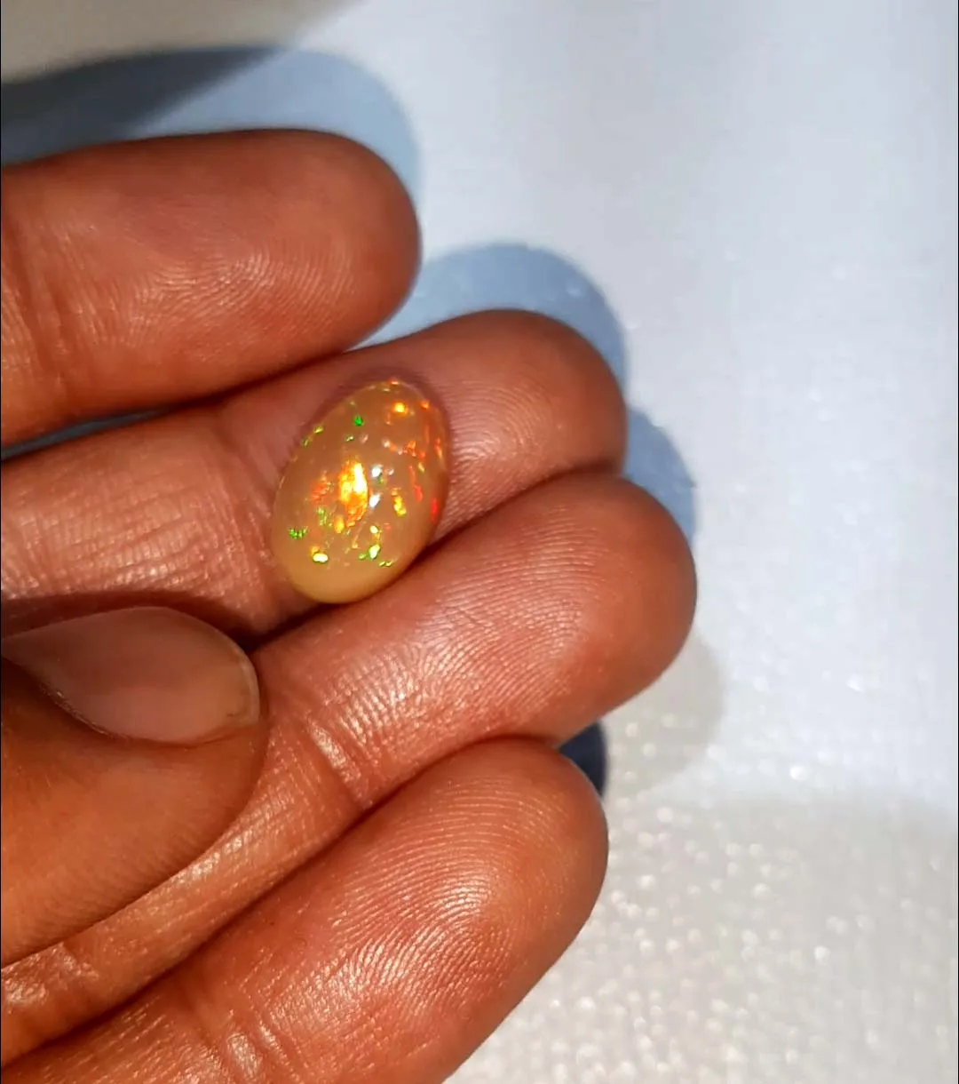 Highest Grade Smooth Loose Golden Multi Flashy Ehiopian Opal Gems 6x8 ...