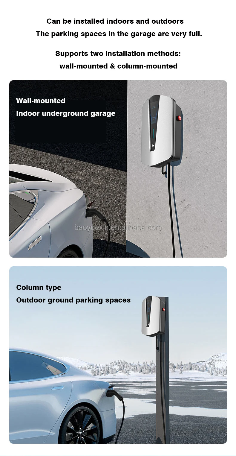 22kw 3 Phase Level 2 Ev Charger Type 2 Iec 62196 Electric Vehicle ...