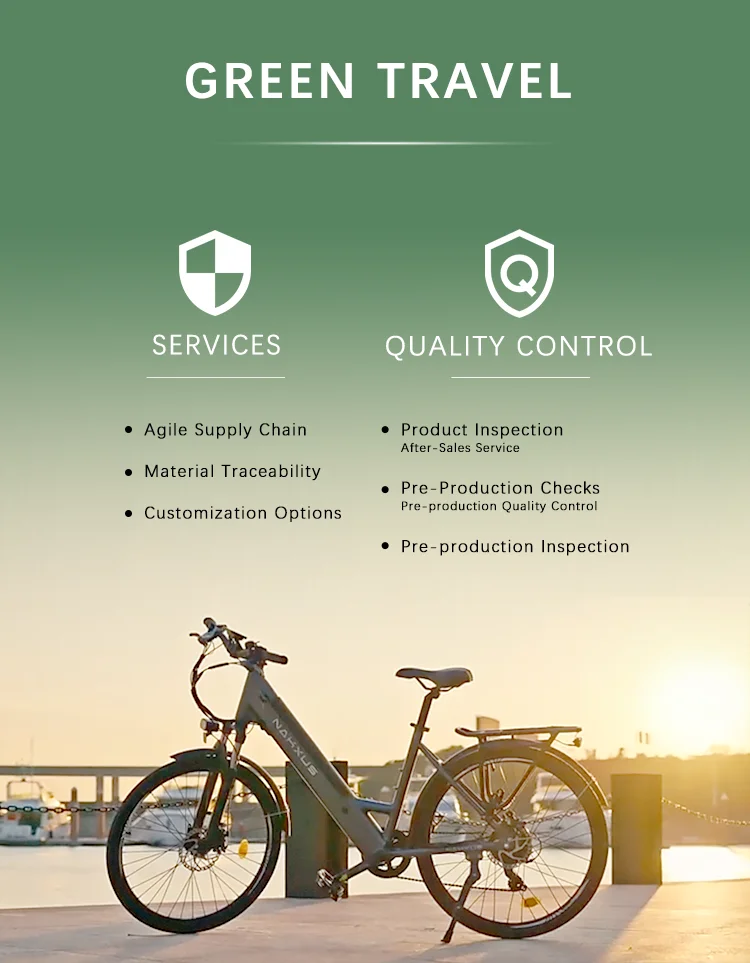 Nakxus 26m208 Smart City Bike 7-speed Electric Rear Hub Motor Digital ...