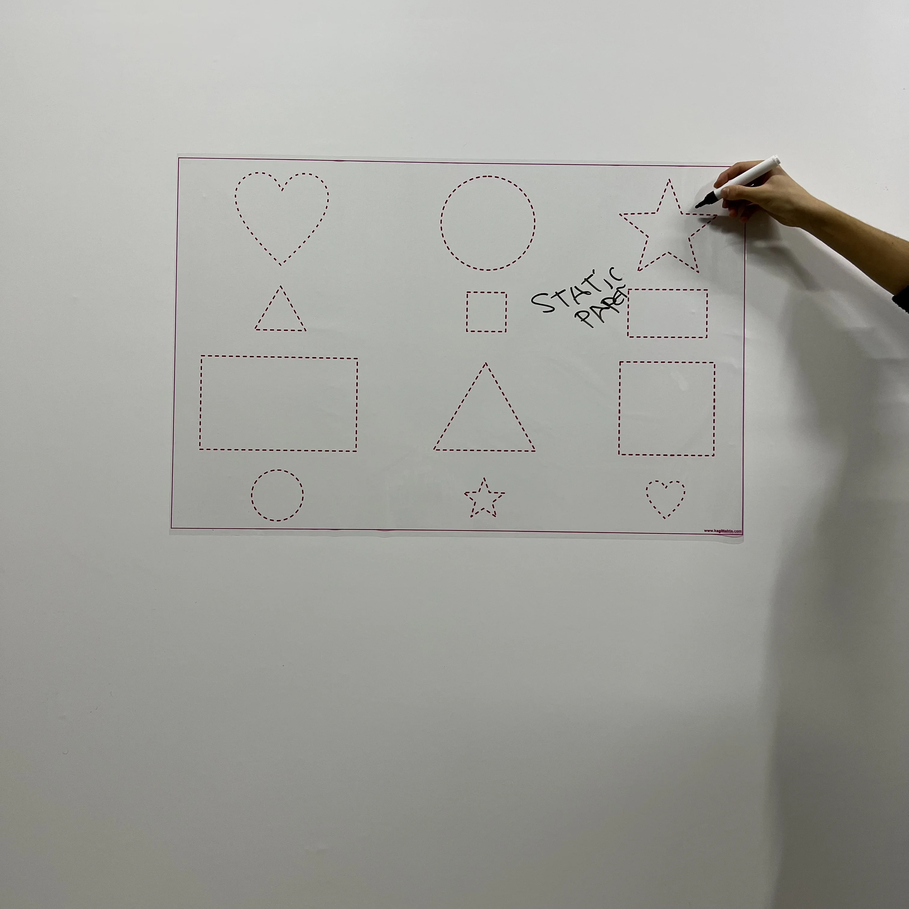 Model-1 Reusable Durable Polystyrene Dry-Erase Whiteboard Static ...