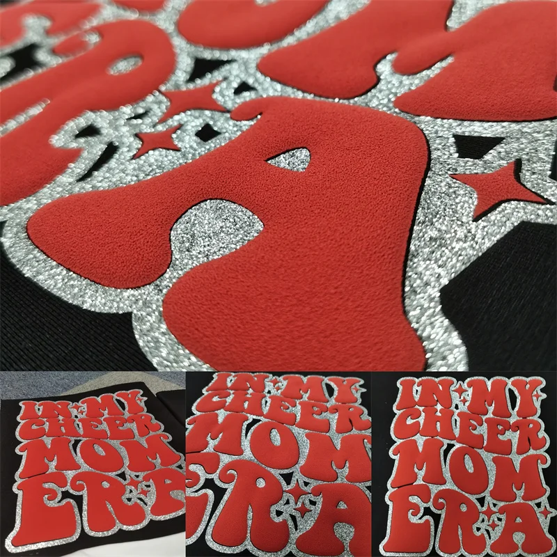 Custom Wholesale 3d Puff Print Vinyl Heat Transfer Custom Logo 3d Puff ...