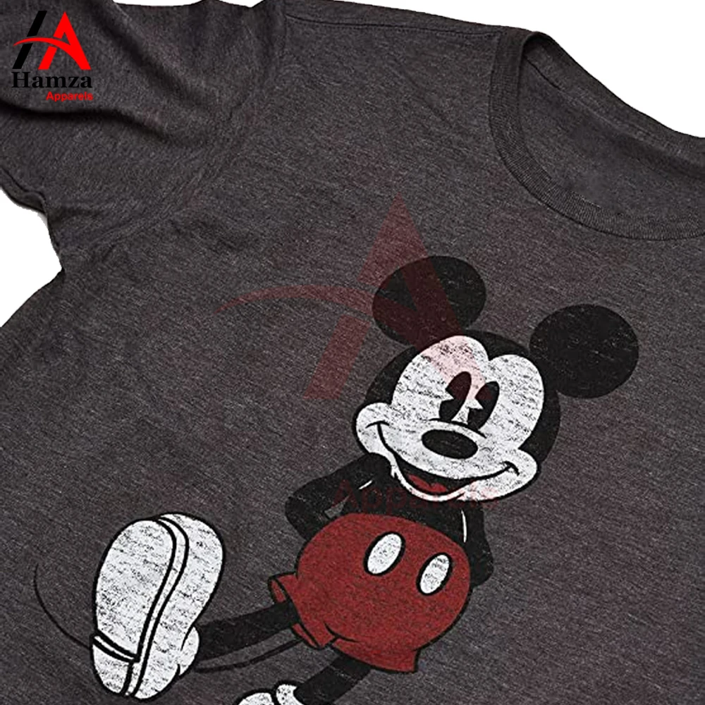 High Quality Micky Mouse Design T-shirt For Men Short Sleeves Casual ...