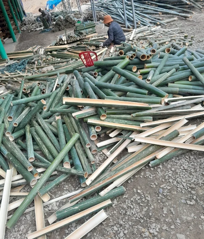 Split Half Cut Bamboo Poles Natural Materials Good Price Wholesale For ...