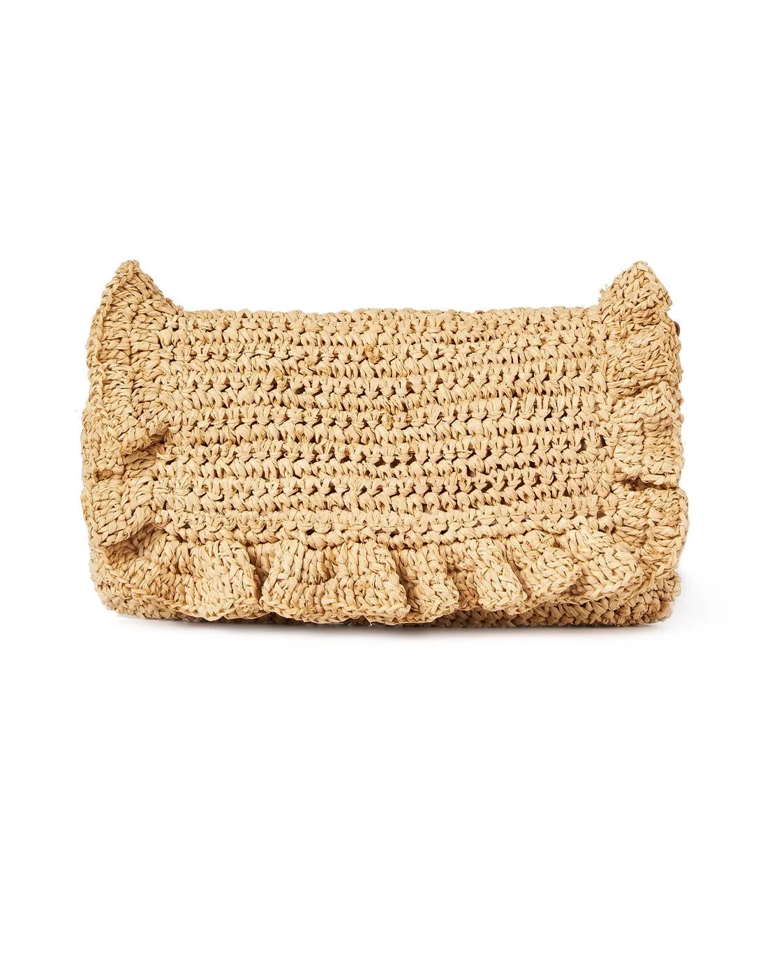 Summer Raffia Clutch Bag - Vintage Rattan Handbag from Vietnam