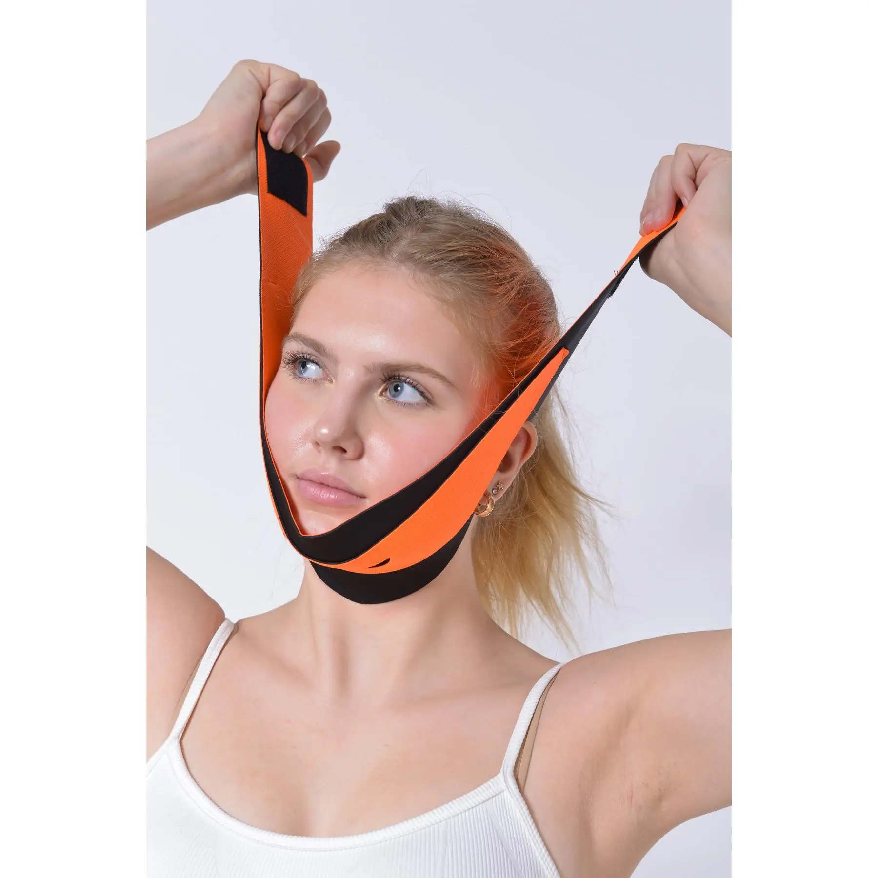 Face Corset Chin Neck Band Anti Snoring Double Cheek Tickle Removal ...
