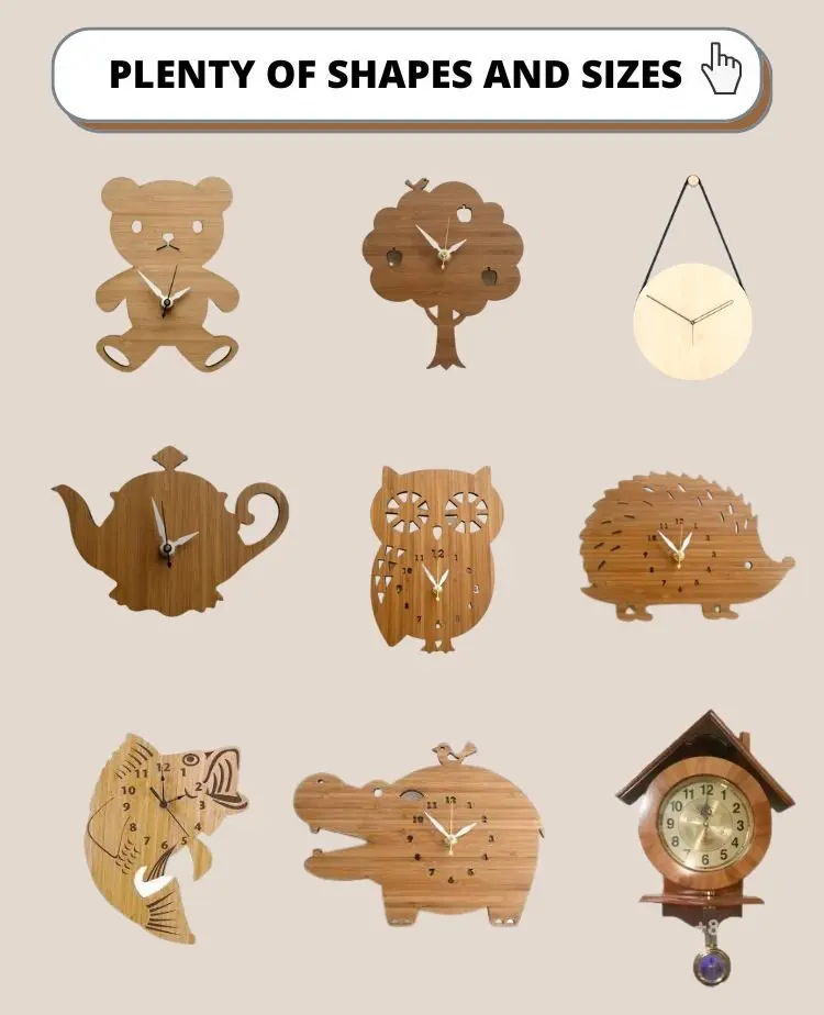 Decorative Wooden Clock For Wall Hanging Whatsapp: +84 961005832 - Buy ...