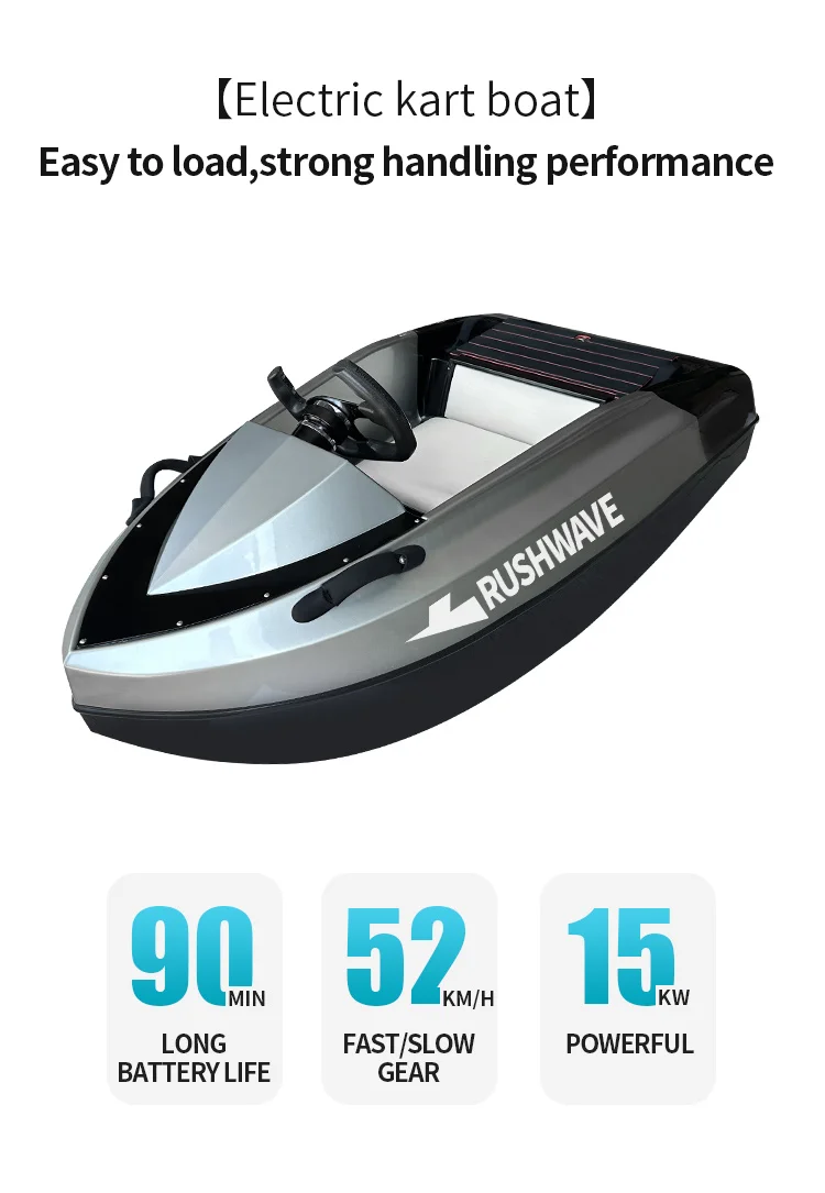 RUSH WAVE Water Skiing Competition Boat - High Speed Fun