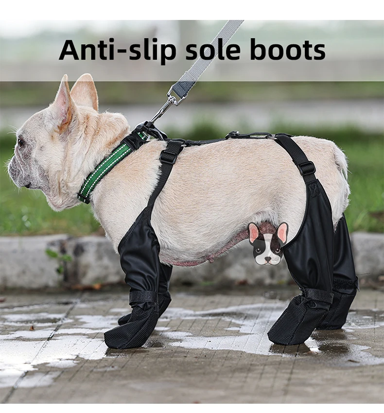 Luxury Modern Sport Style Dog Boots - Waterproof Rubber Paw Protectors ...