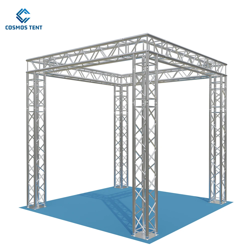 3x3x3m Aluminium Quad Truss Box System Heavy Duty Truss Portable Truss ...