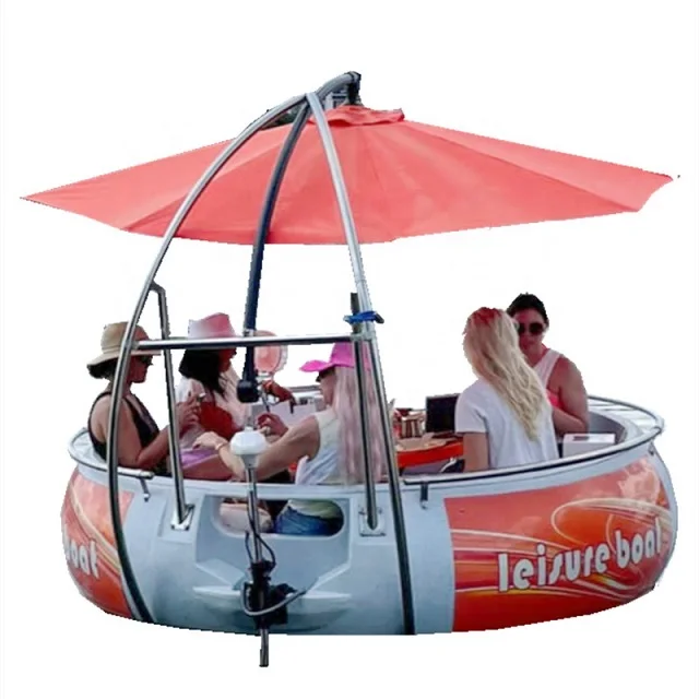 Floating Barbecue Restaurant Water Park Electric Leisure Bbq Donut Boat ...