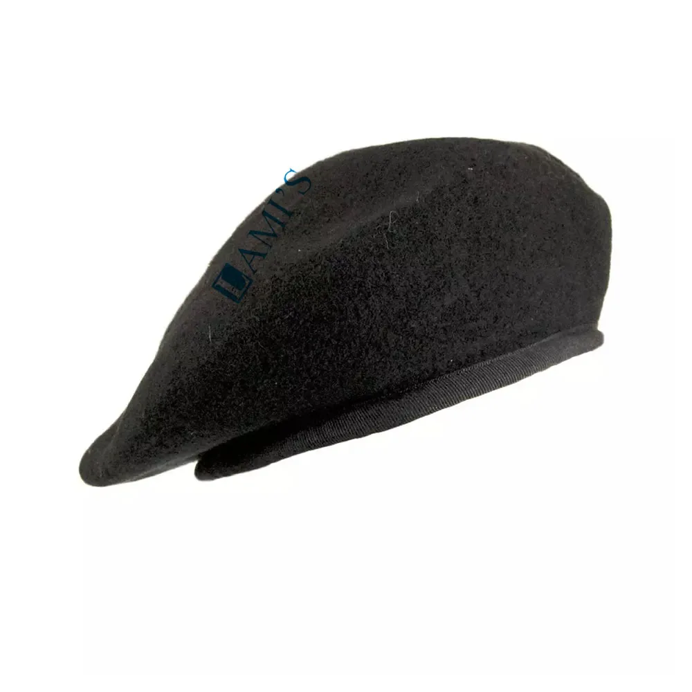 New Style Ceremonial Cap Wool Beret Men Uniform Training Beret Badges ...