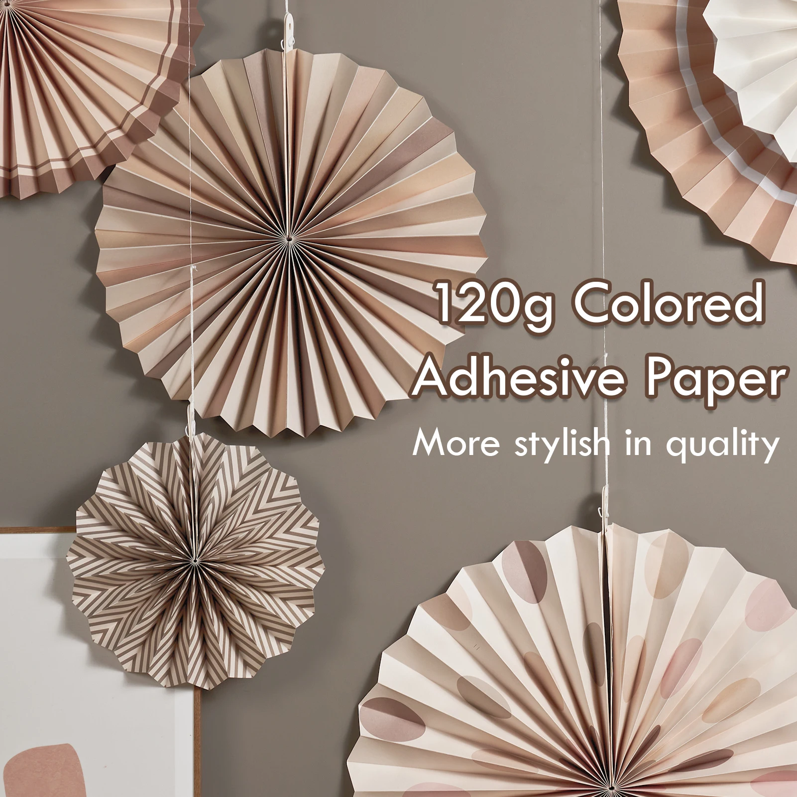 Assorted Round Paper Fans Birthday Party Baby Shower Events Decoration ...