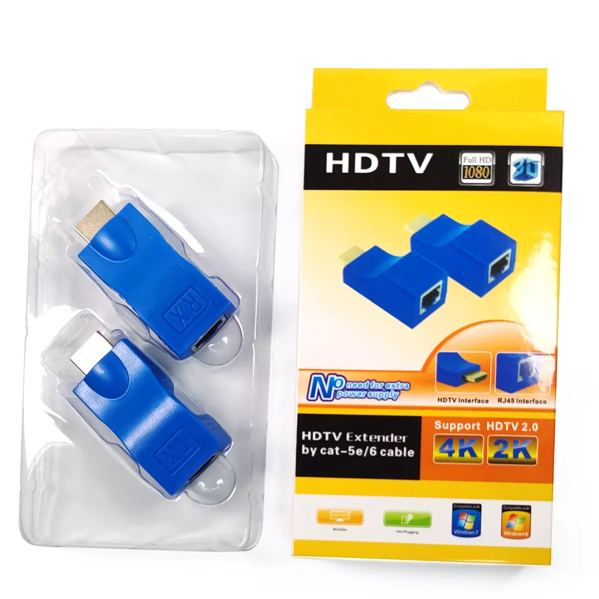 Factory Price Cat6 Balun Hdmi To Cat5 Cat6 Converter 4k Hdmi Extender ...