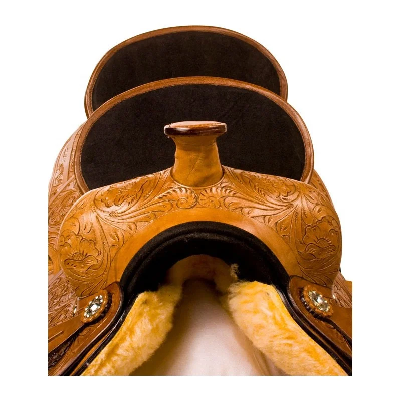Double Seat Western Horse Saddle Multifunctional Hand Tooled & Carving ...