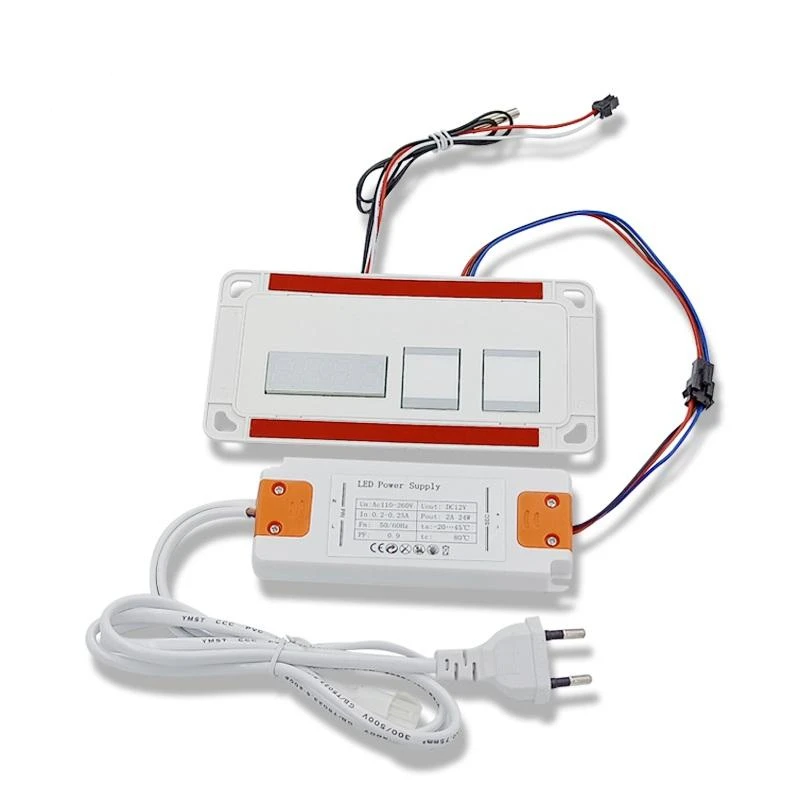 Three Color One Button Touch Sensor Switch For Bathroom Mirror Built-in Led Driver Touch Switch ...