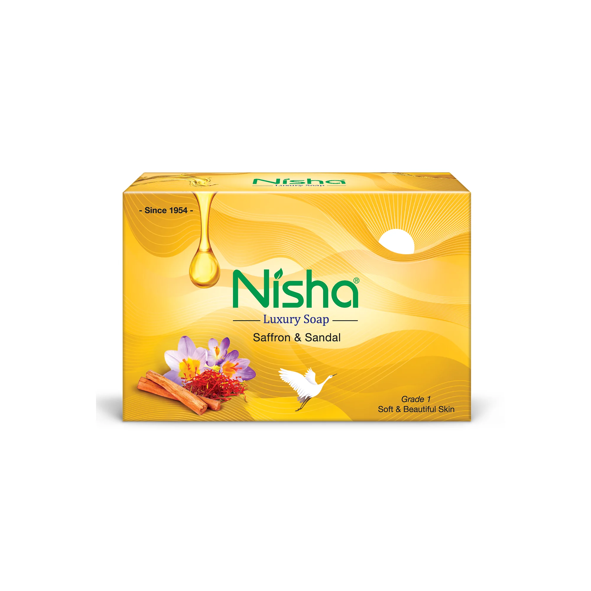 Bath Soap Bar For Soft & Beautiful Skin 100gm Scent Saffron & Sandal ...