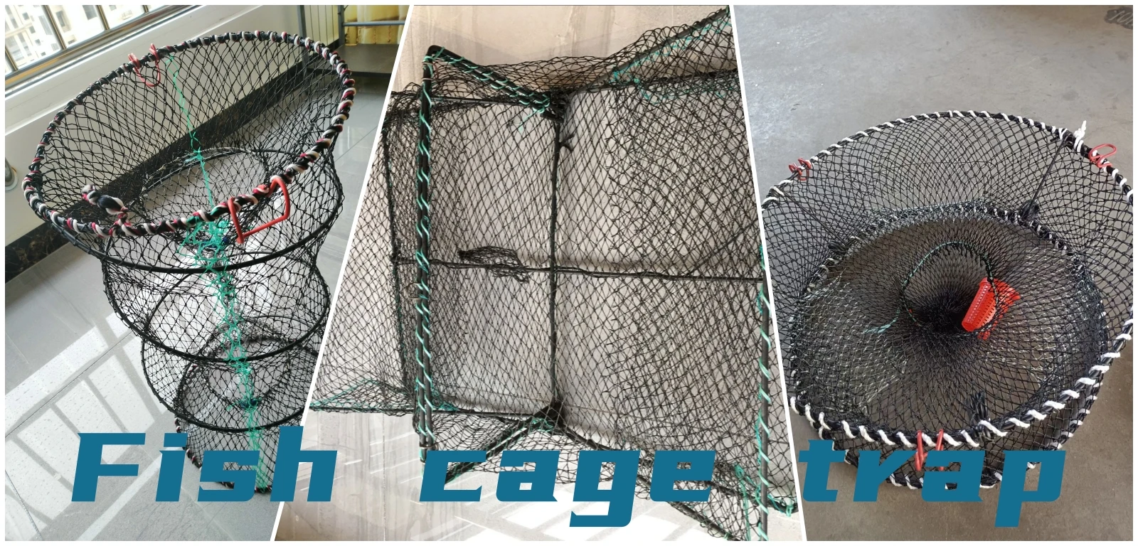 Foldable Spring Trap Codfish Catfish Deep Sea Fishing Cage Protect Fish ...