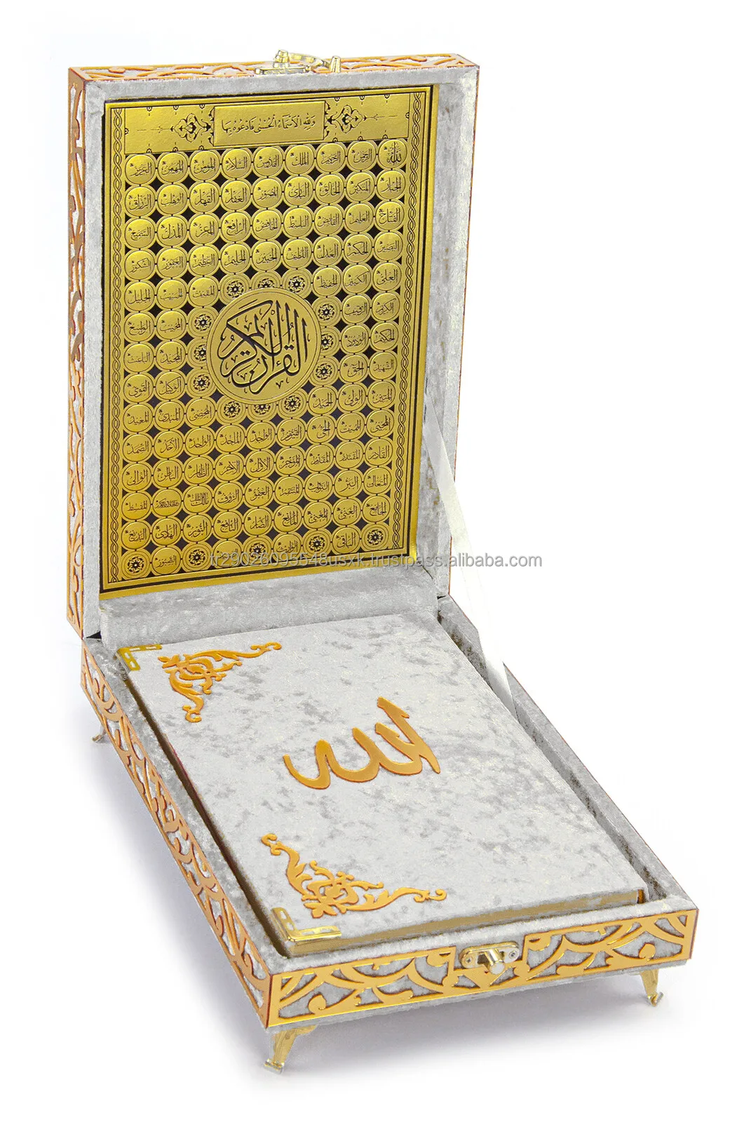 Velvet Covered Gift Chest Muslim Islamic Gifts Set Box Muslim Prayer ...