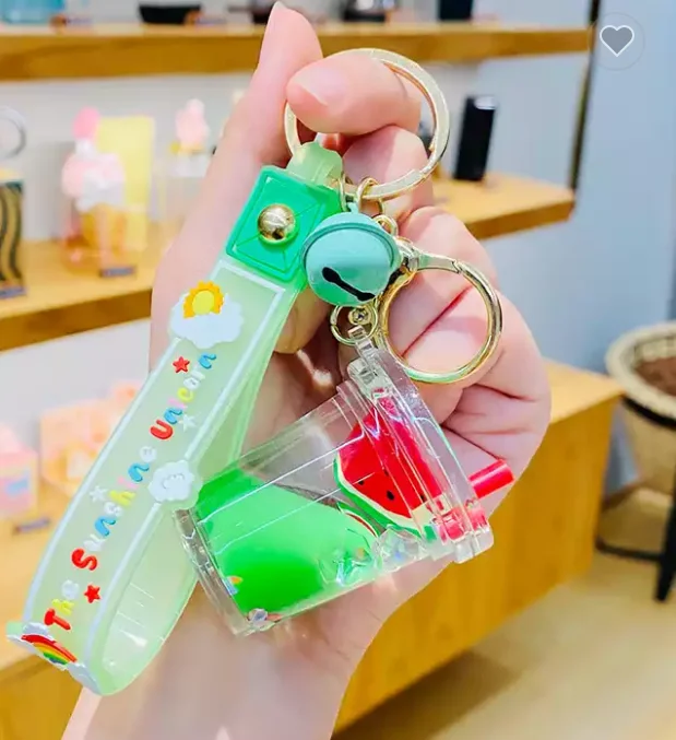 Wholesale Cartoon Cute Acrylic Bubble Tea Keychains Cat Cup Bottle Key ...