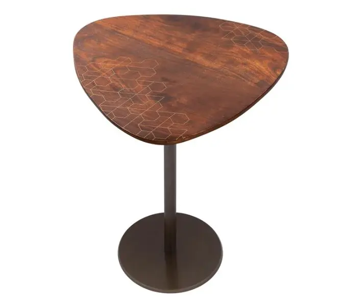 Modern Trending Hot Selling Bone Inlay Minimalist Wooden Side Table ...