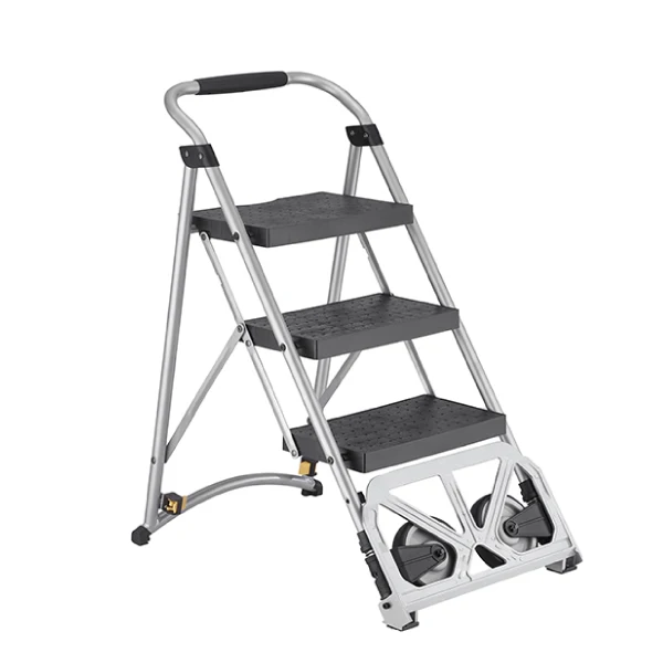 3-steps Ladder And Cart Convertible Step Stool - Buy Folding Step ...