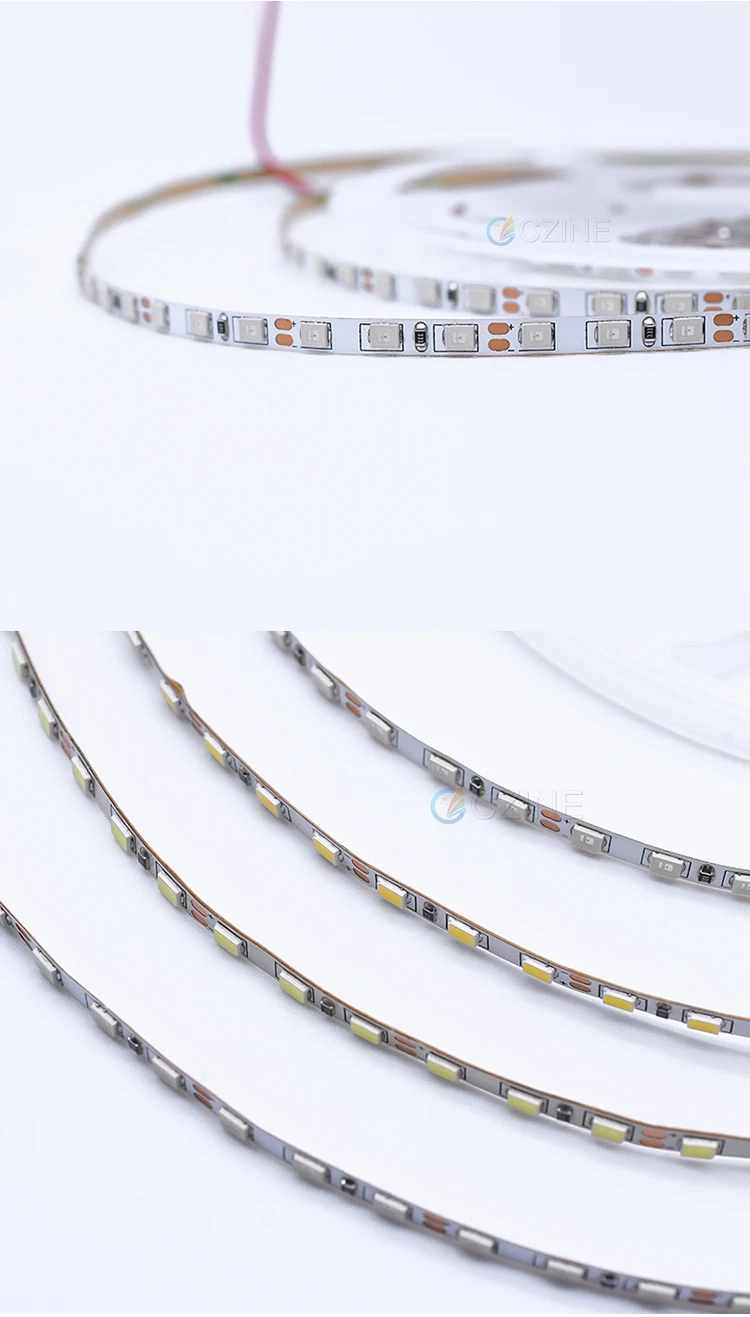 Hot SMD Led Strip Light DC12V 24V Tape 5050 2835 6W 60 120 LEDS/M 12W ...