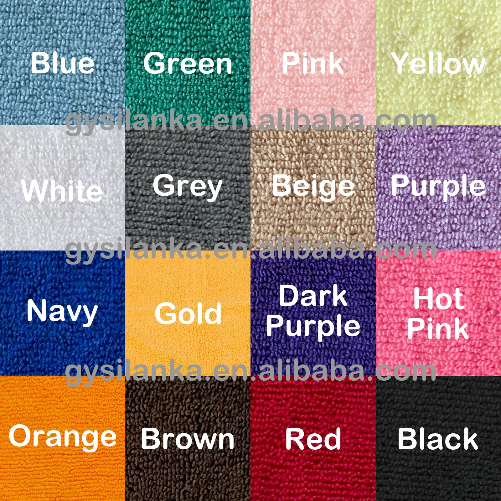 300GSM 40x40cm Microfiber Cleaning Cloths Full Case of 300 Factory ...