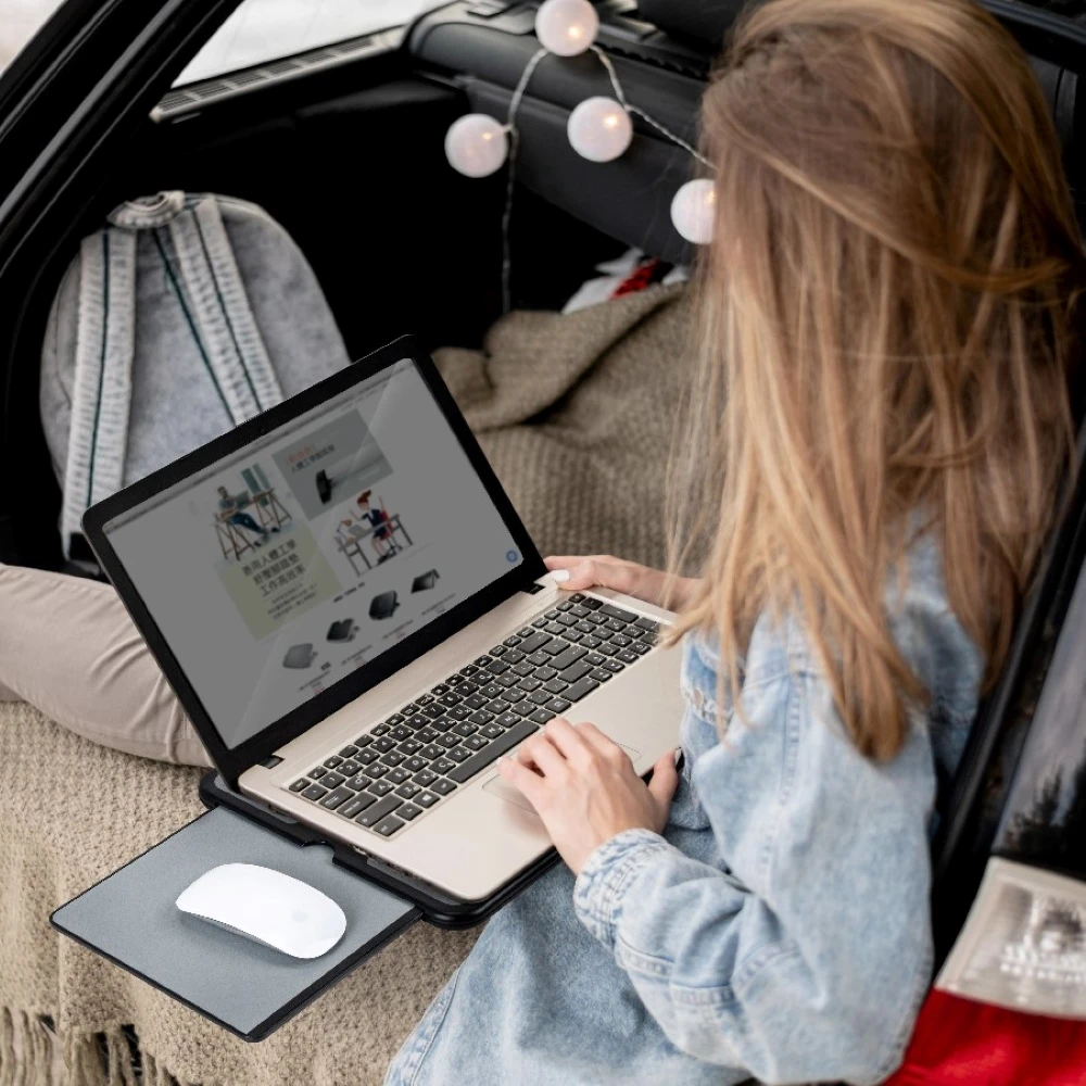 Lightweight Lap Pad with Retractable Mouse Tray - AITATA