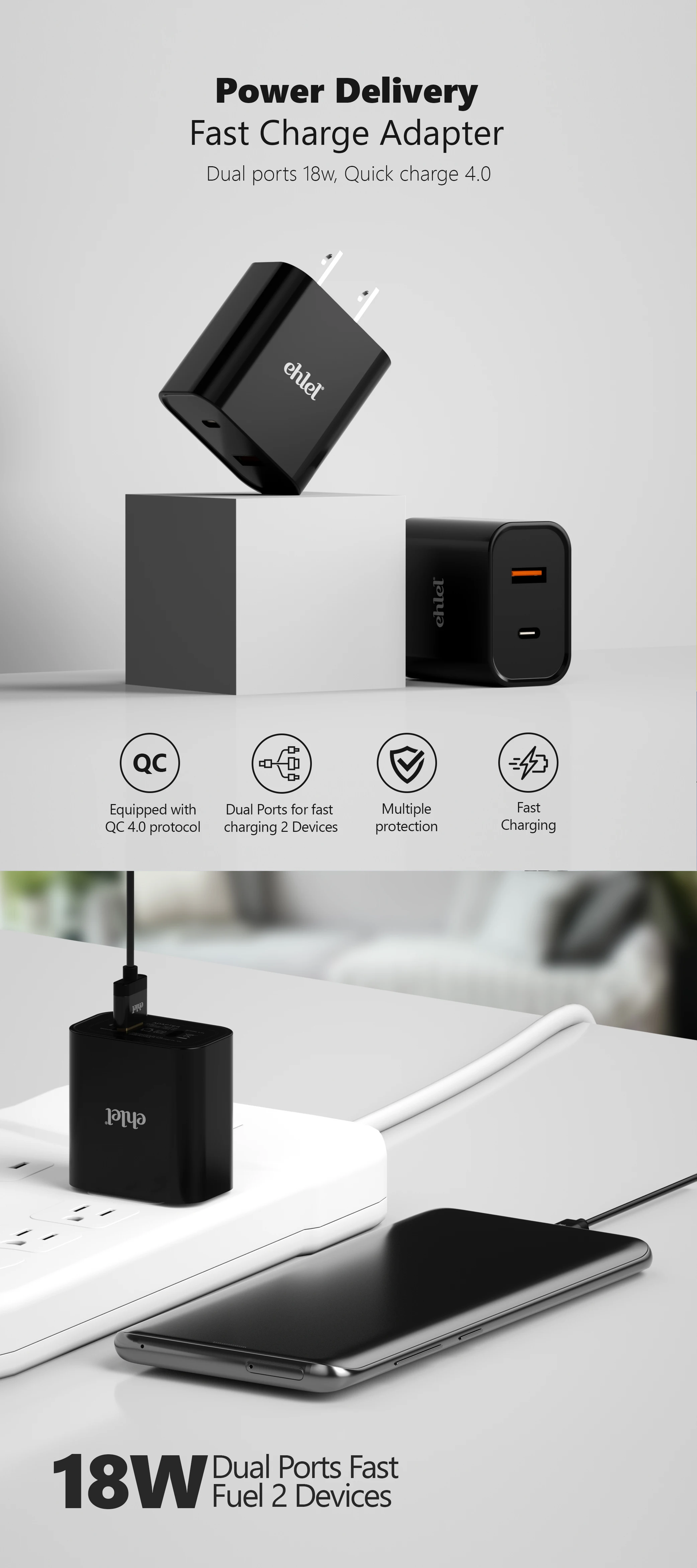 Pd 4.0 Power Delivery Adapter - Powerful,Versatile Charging | Ehlel Pd ...