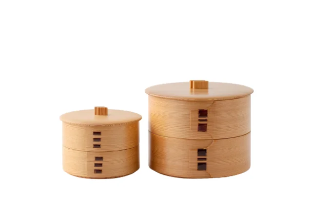 Japanese Afternoon Tea Stand Wooden Double Layer Plate Handmade ...