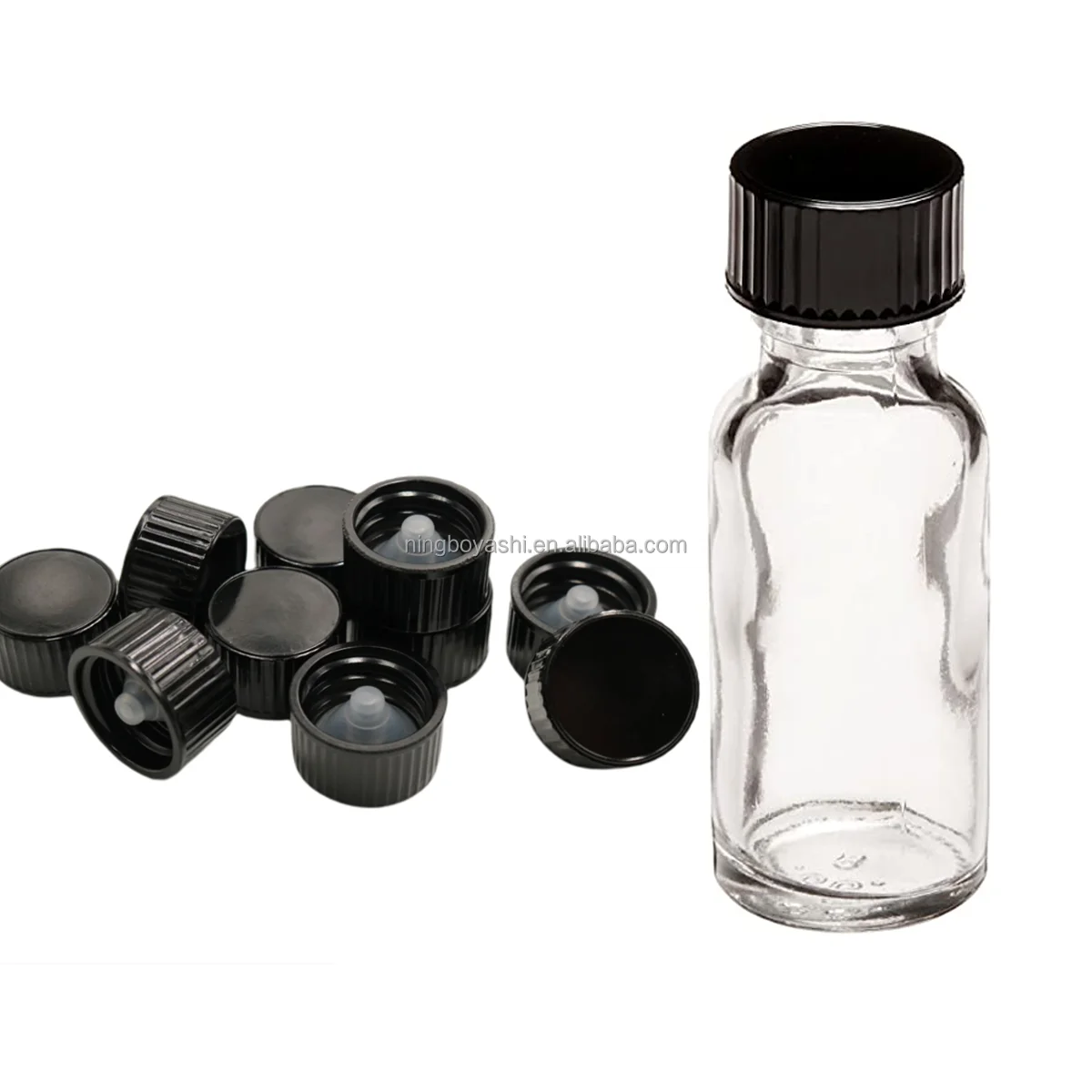 22-400 Black Cone Lined Phenolic Polyseal Cap Continuous-thread Cap ...