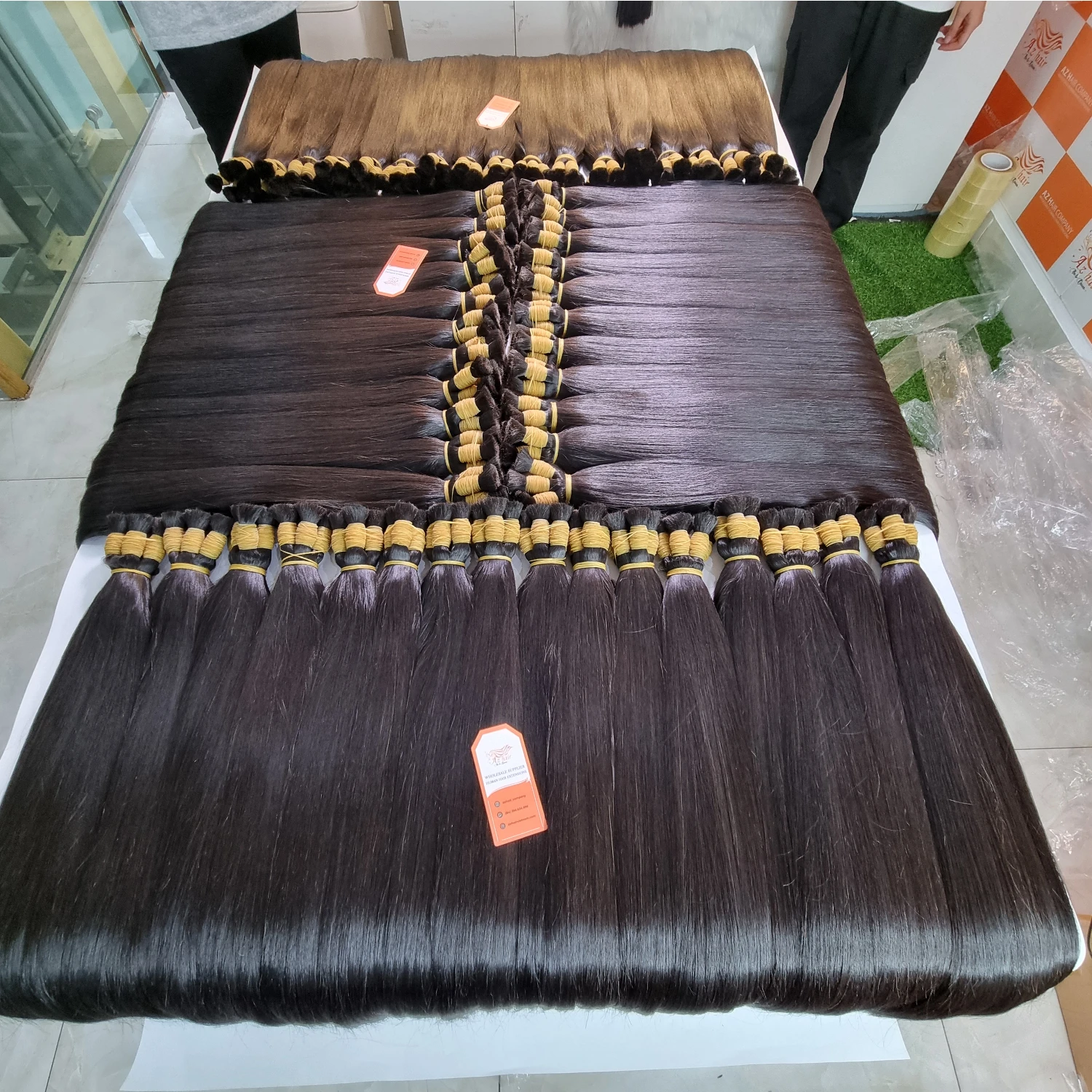 Wholesale Hair Bulk Straight Natural Color 12a Grade 100% Vietnamese ...