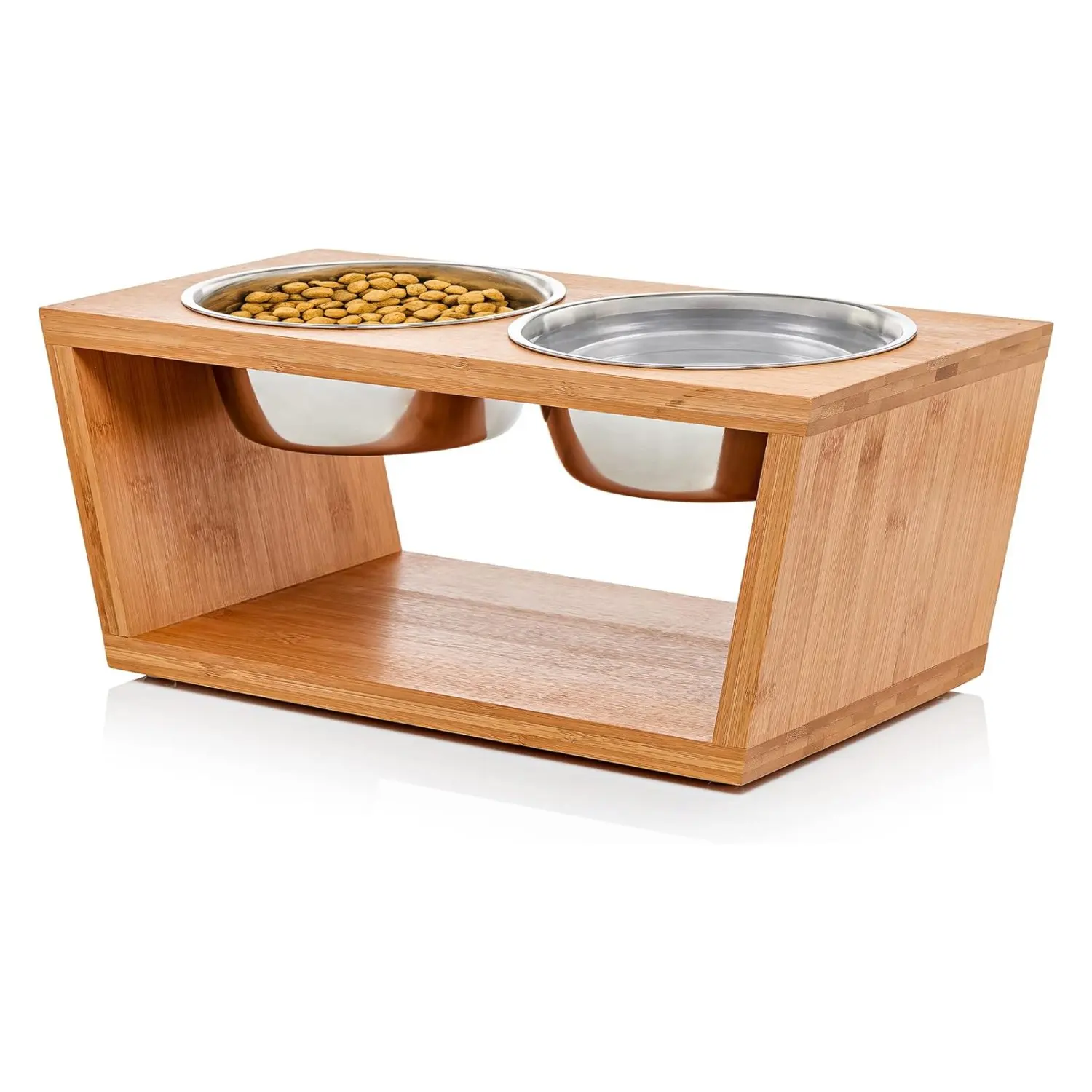 Adjustable Height Wooden Pet Bowls Feeders Custom Easy To Move Pet ...