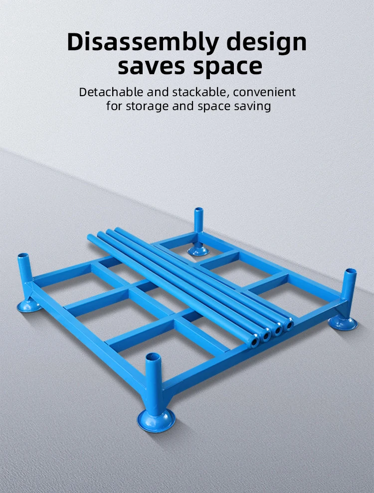 Customized Storage Warehouse Galvanized Welded Steel Stackable Pallet ...