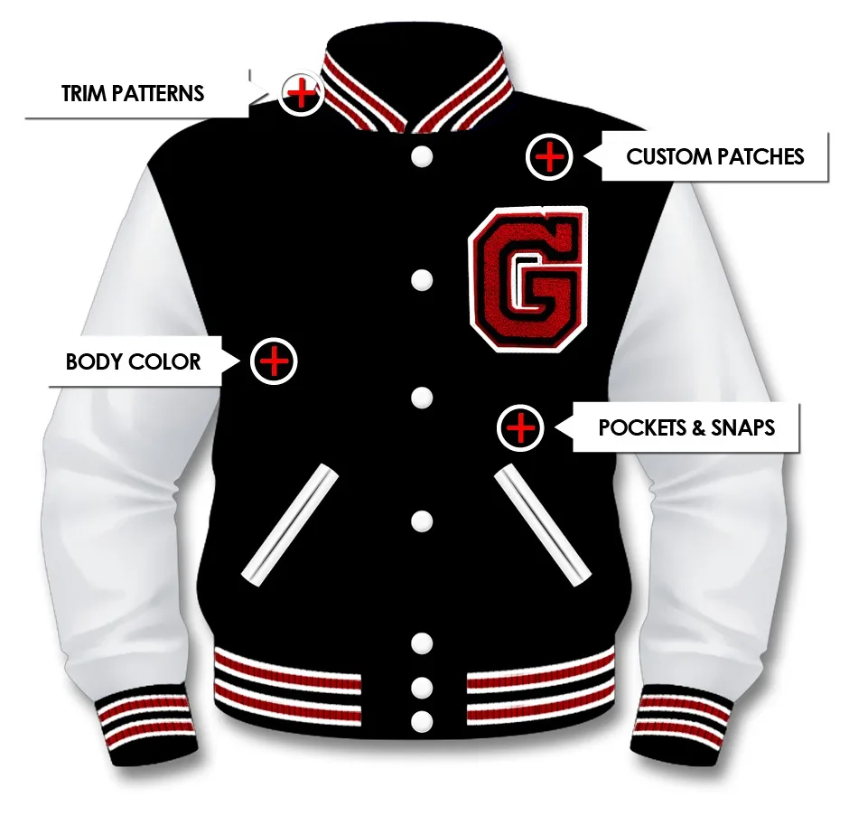 Men Custom Letter Patchwork Heavyweight Chenille Embroidered Patches ...