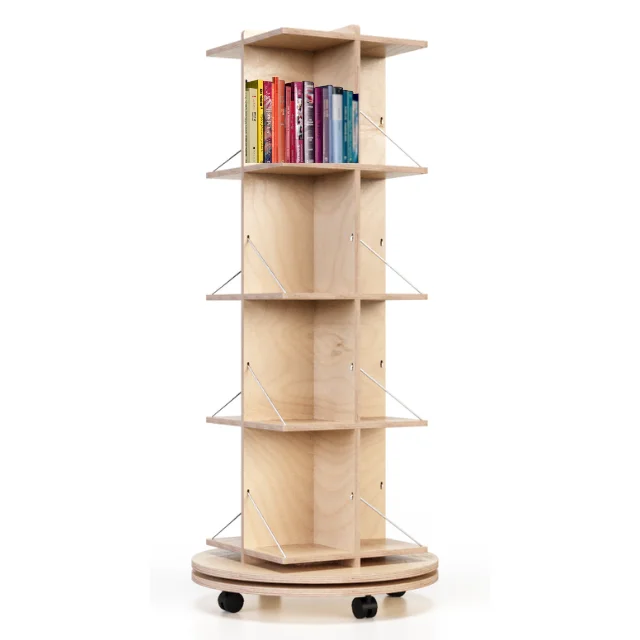 Italian Wooden Library And Newspaper Floor Display Rack For Library ...