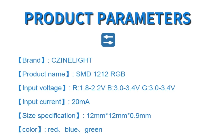 CZINELIGHT SMD 2121 RGB LED Chips - Best for Displays