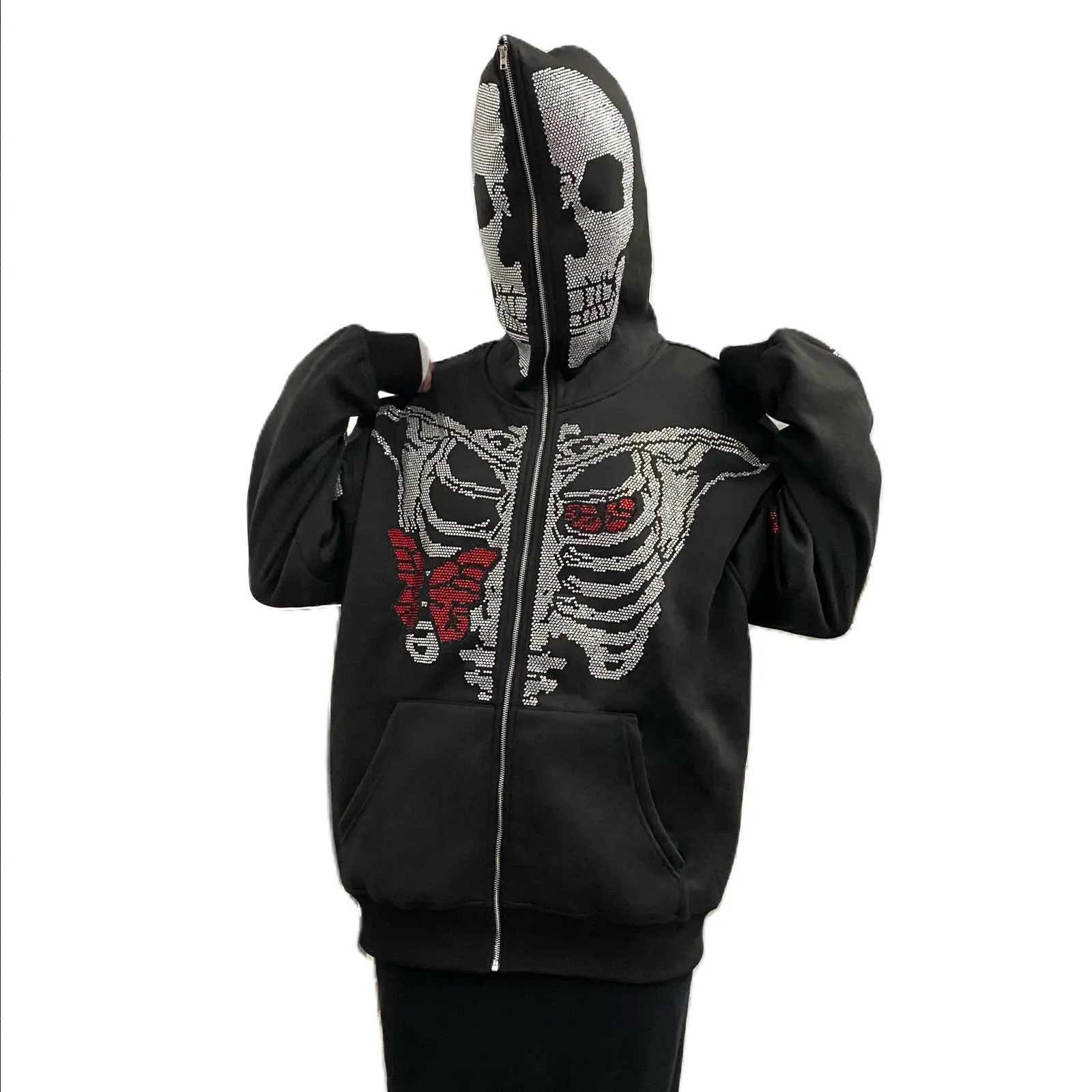 Clothing Manufacture Custom Streetwear Zip up Hoodies Good Quality Low ...