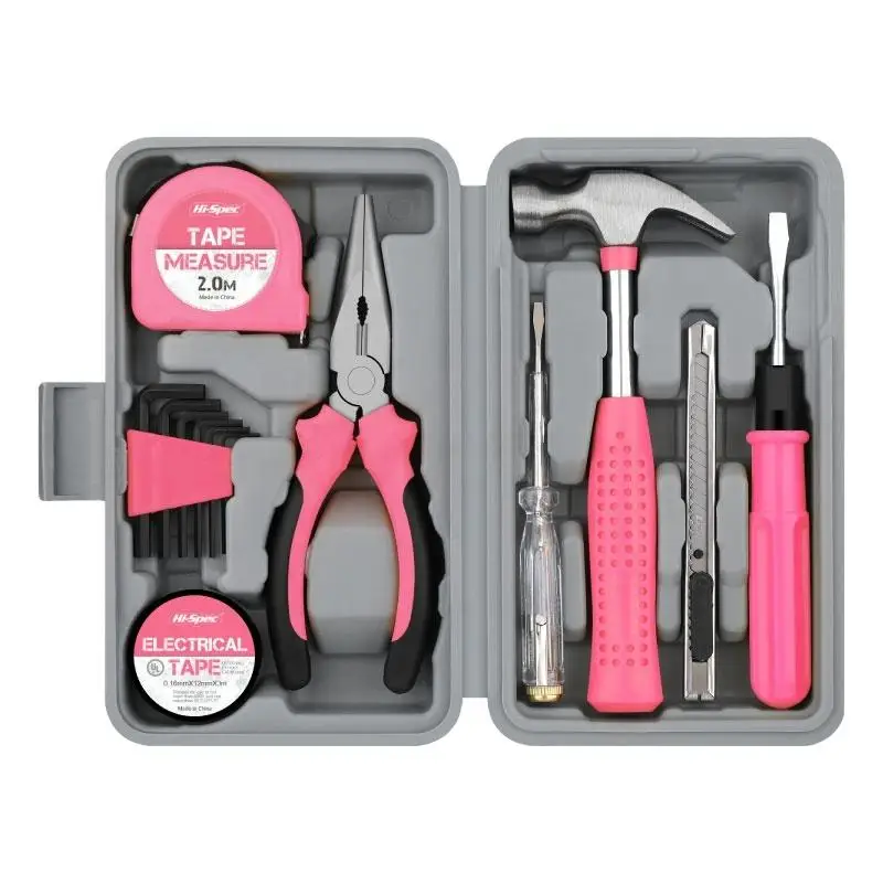 13 Pieces Psc High Quality Pink Tools Set Box Women Lady Tool Kit Sets ...