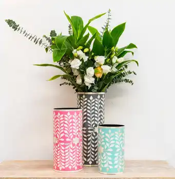 Modern Design Bone Inlay Flower Vase Different Size Best Tableware ...