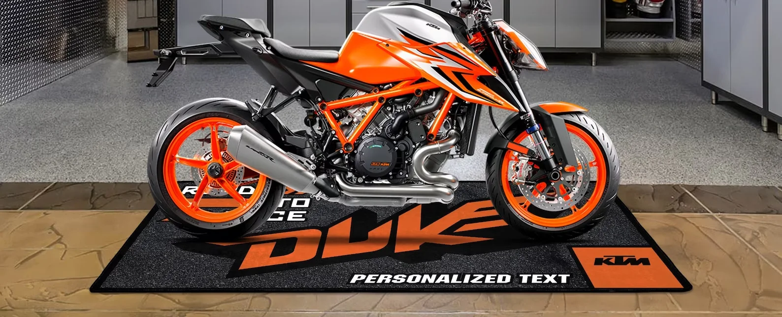 Motorcycle Garage Mats - Durable, Stain Resistant Flooring