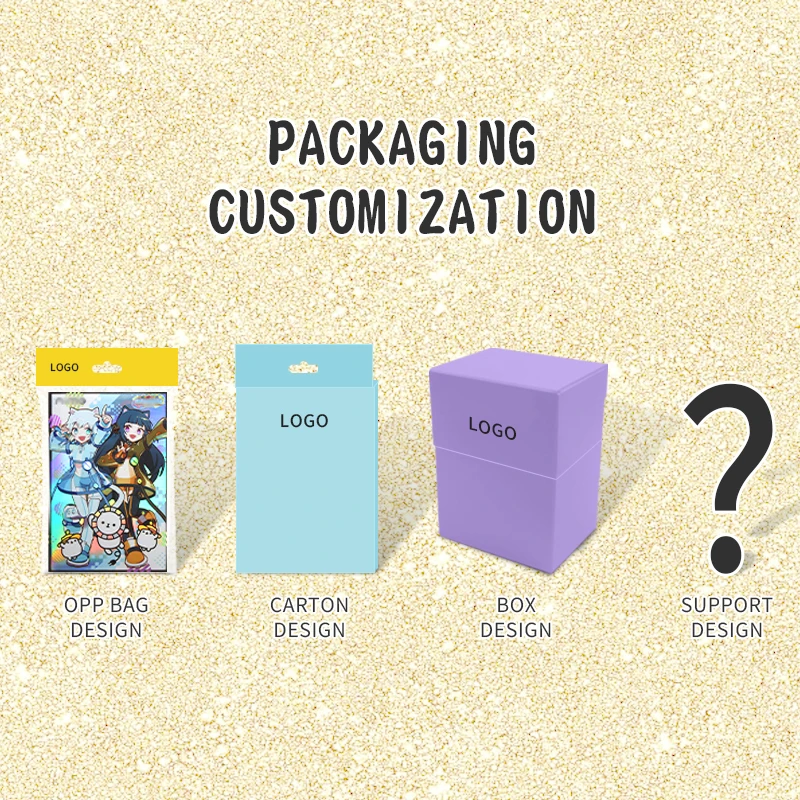 Anime Art Custom Printed Plastic Holographic Trading Card Sleeves for ...