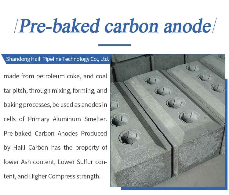 Pre-baked Consumable Carbon Anode Block Aluminium Smelting Using - Buy ...