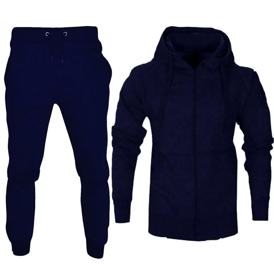 Custom Mens Tech Fleece Jogging Set Soft Cotton Texture Fleece ...